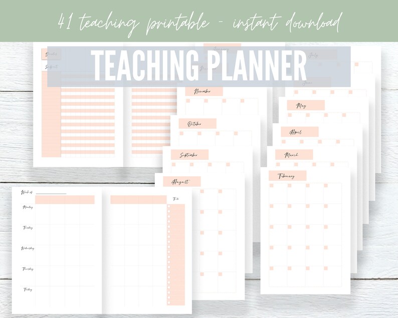 Teacher Planner Homeschool Planner Homeschool Schedule | Etsy