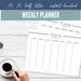 Weekly Planner Printable, Weekly Planner Kit, Printable Planner Inserts ...