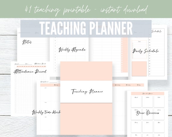 Teacher Planner Homeschool Planner Homeschool Schedule | Etsy