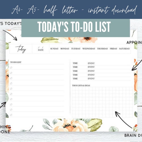 To Do List Delegate Fillable Printable PDF Task - Etsy