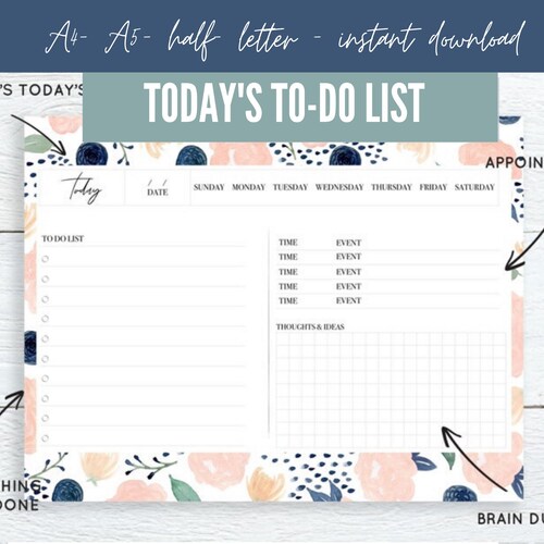 To Do List Delegate Fillable Printable PDF Task - Etsy