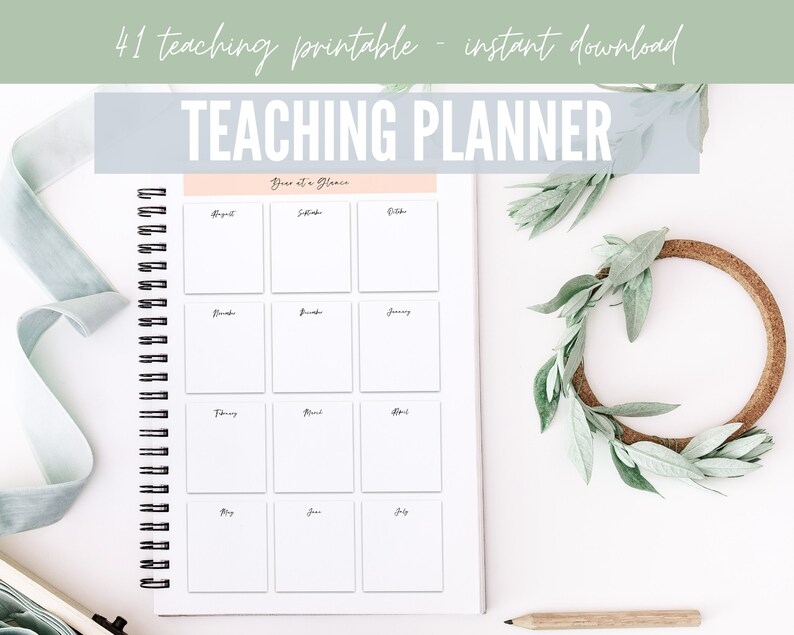 Teacher Planner Homeschool Planner Homeschool Schedule | Etsy