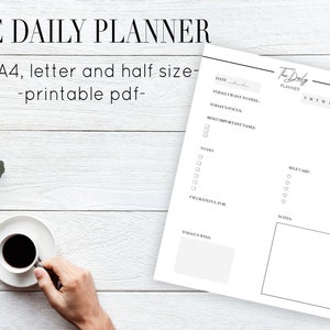 Daily Planner, Planner, Planner Printable, Daily Success Planner, Daily ...
