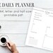 Daily Planner, Planner, Planner Printable, Daily Success Planner, Daily ...