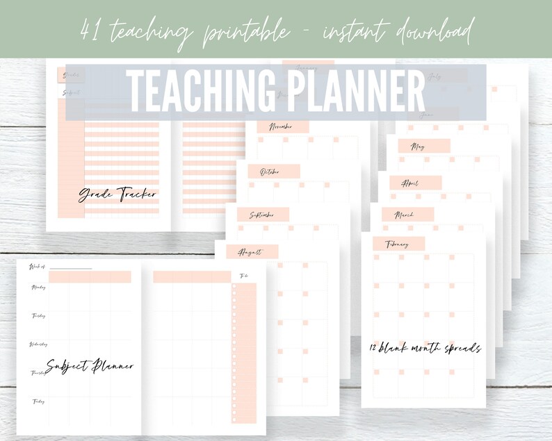 Teacher Planner Homeschool Planner Homeschool Schedule | Etsy