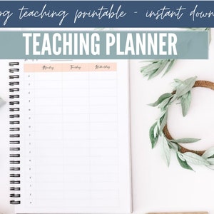 Teacher Planner, Homeschool Planner, Homeschool Schedule, Teacher ...
