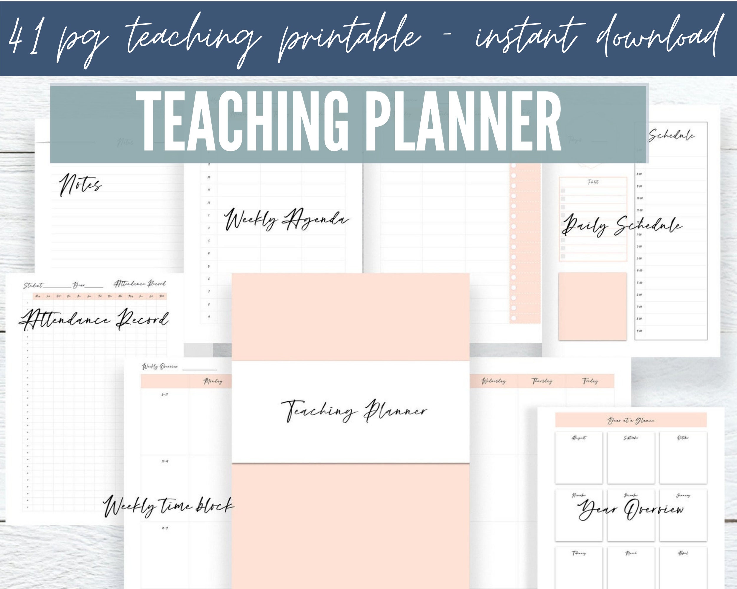 Teacher Planner, Homeschool Planner, Homeschool Schedule, Teacher ...