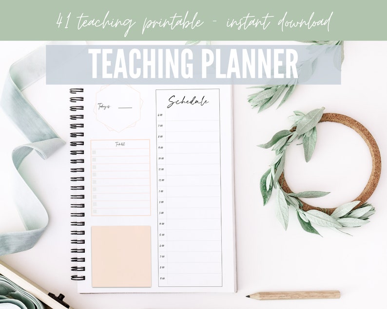 Teacher Planner Homeschool Planner Homeschool Schedule | Etsy