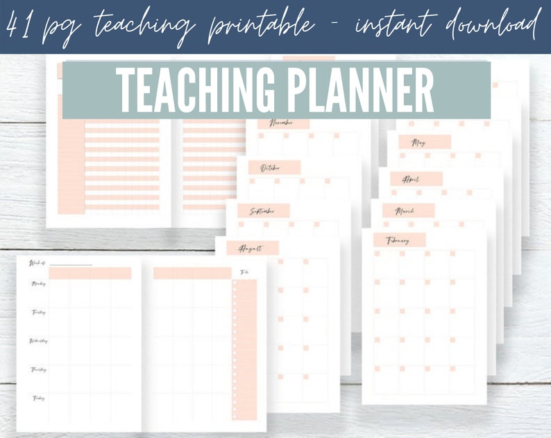 Teacher Planner, Homeschool Planner, Homeschool Schedule, Teacher ...