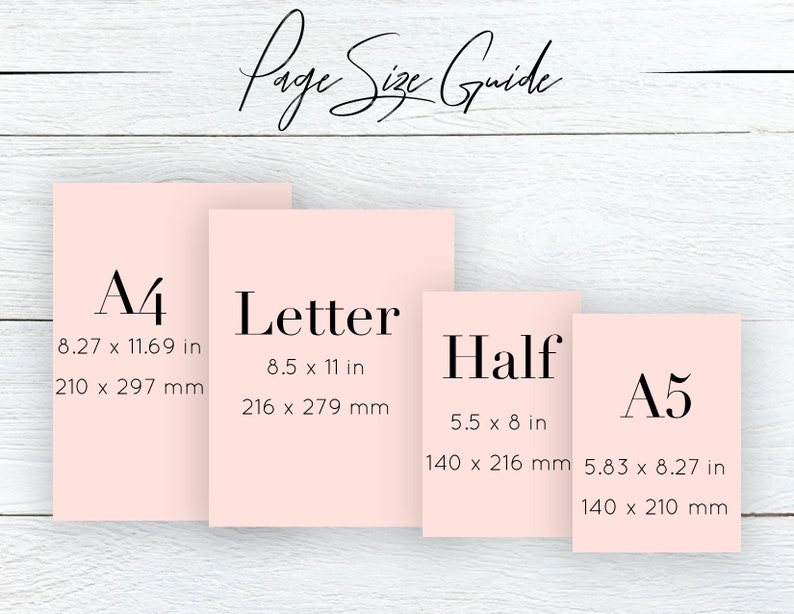 Weekly Planner Printable, Weekly Planner Kit, Printable Planner Inserts ...