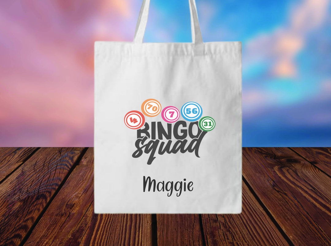 Bingo Bag-tote Bag for Bingo-personalized Bingo Gift-gift for Mom-bingo ...