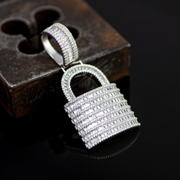Diamond Lock Charm - Etsy