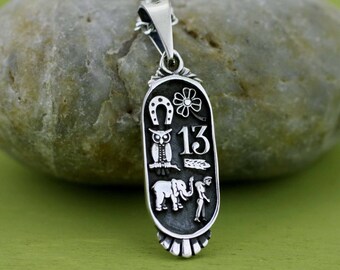 Sterling Silver Good Luck Necklace Silver Lucky Charms | Etsy