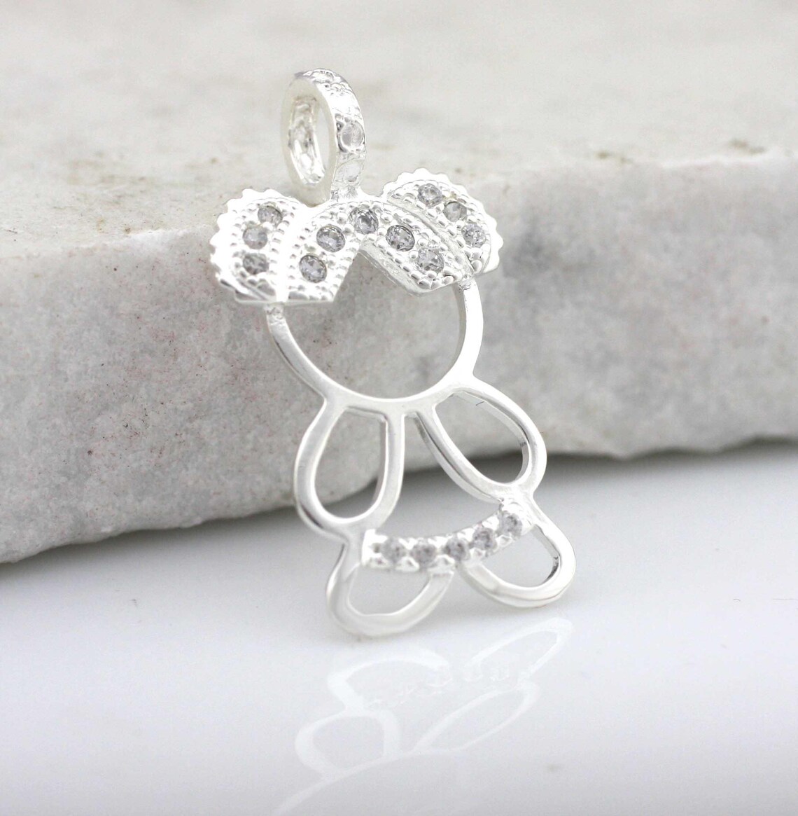 Silver Little Girl Necklace, Sterling Silver Girl Pendant, Mother's ...