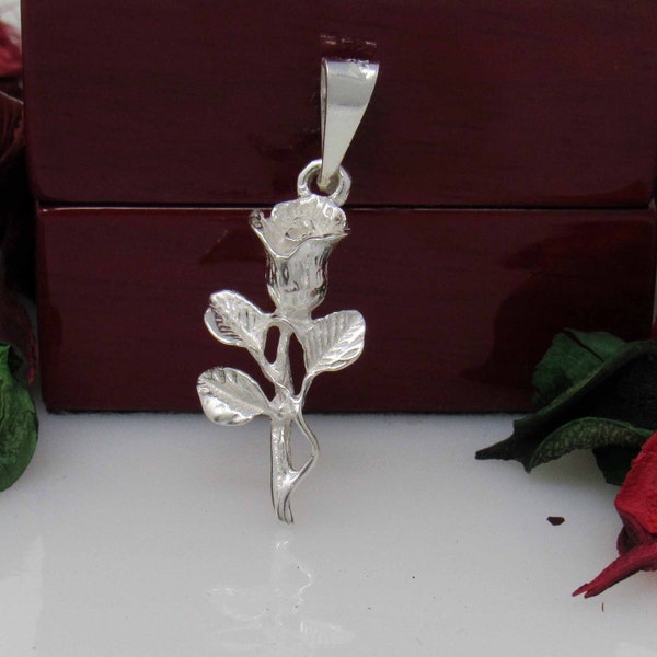 Silver Rose - Etsy