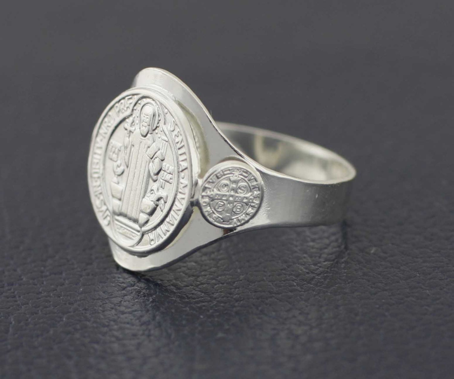 Sterling Silver Saint Benedict Ring, Sterling Silver 925 San Benito ...