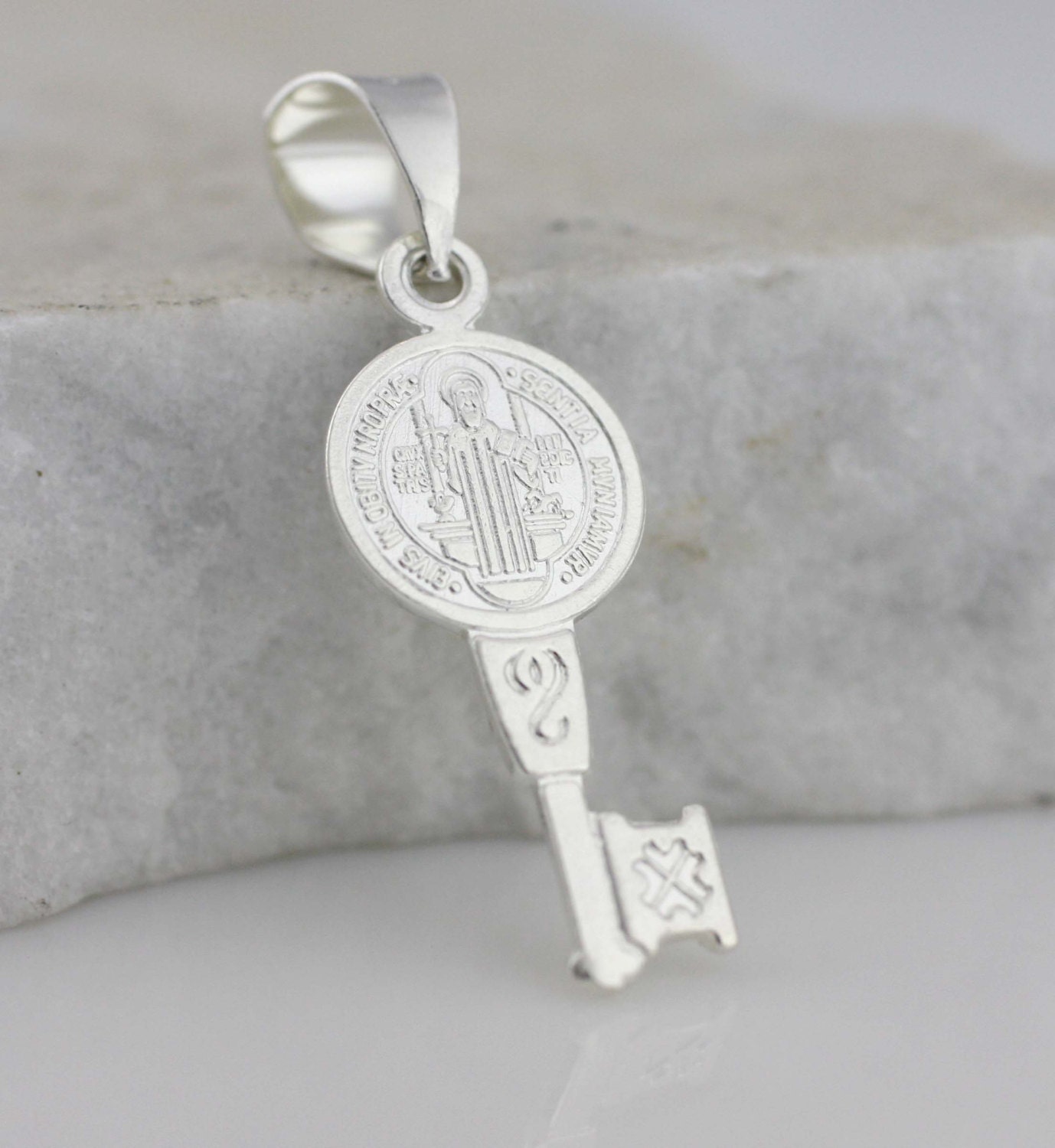 St Benedict Key Saint Benedict Key Necklace St Benedict Key | Etsy