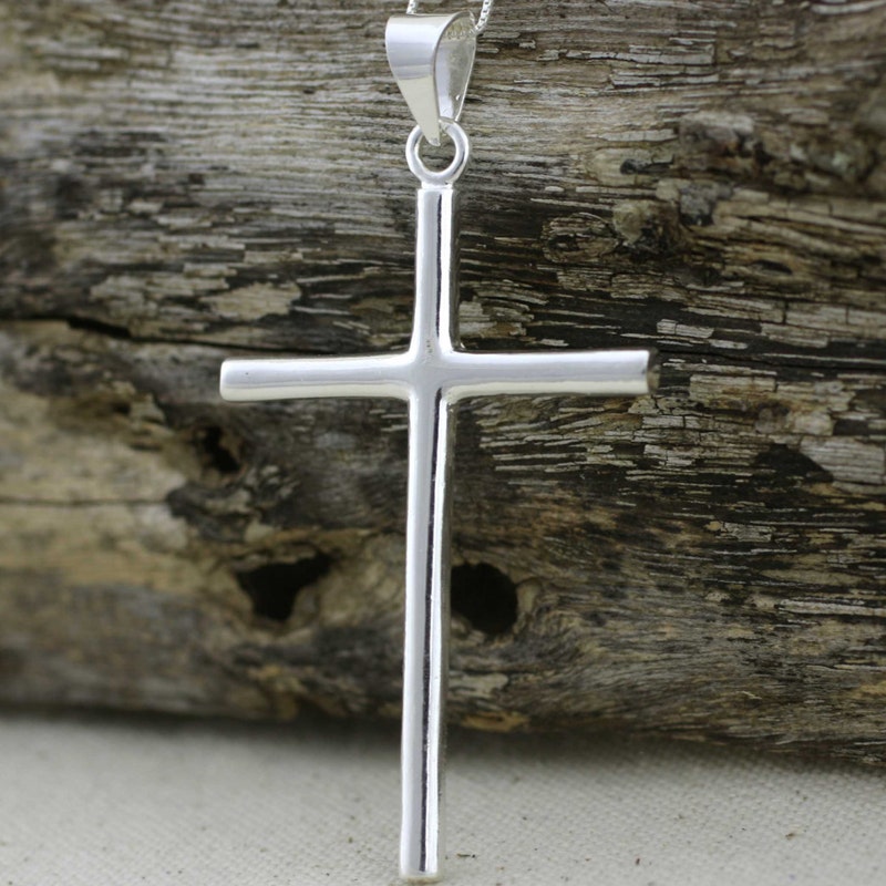 Silver Cross Pendant - Etsy