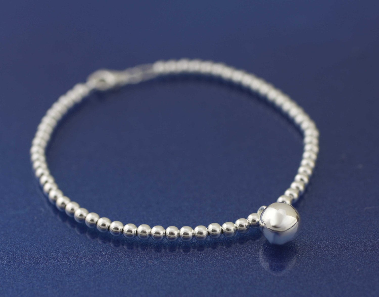 Sterling Silver Ball Bracelet Silver Bead Bracelet 925 | Etsy