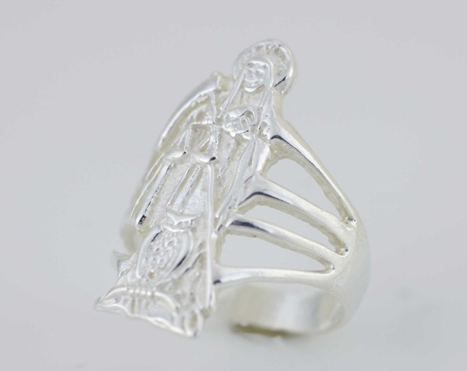 Santa Muerte Ring - Etsy