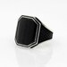 Sterling Silver Onix Mens Ring, Onix Men Ring, Sterling Silver Men Ring ...