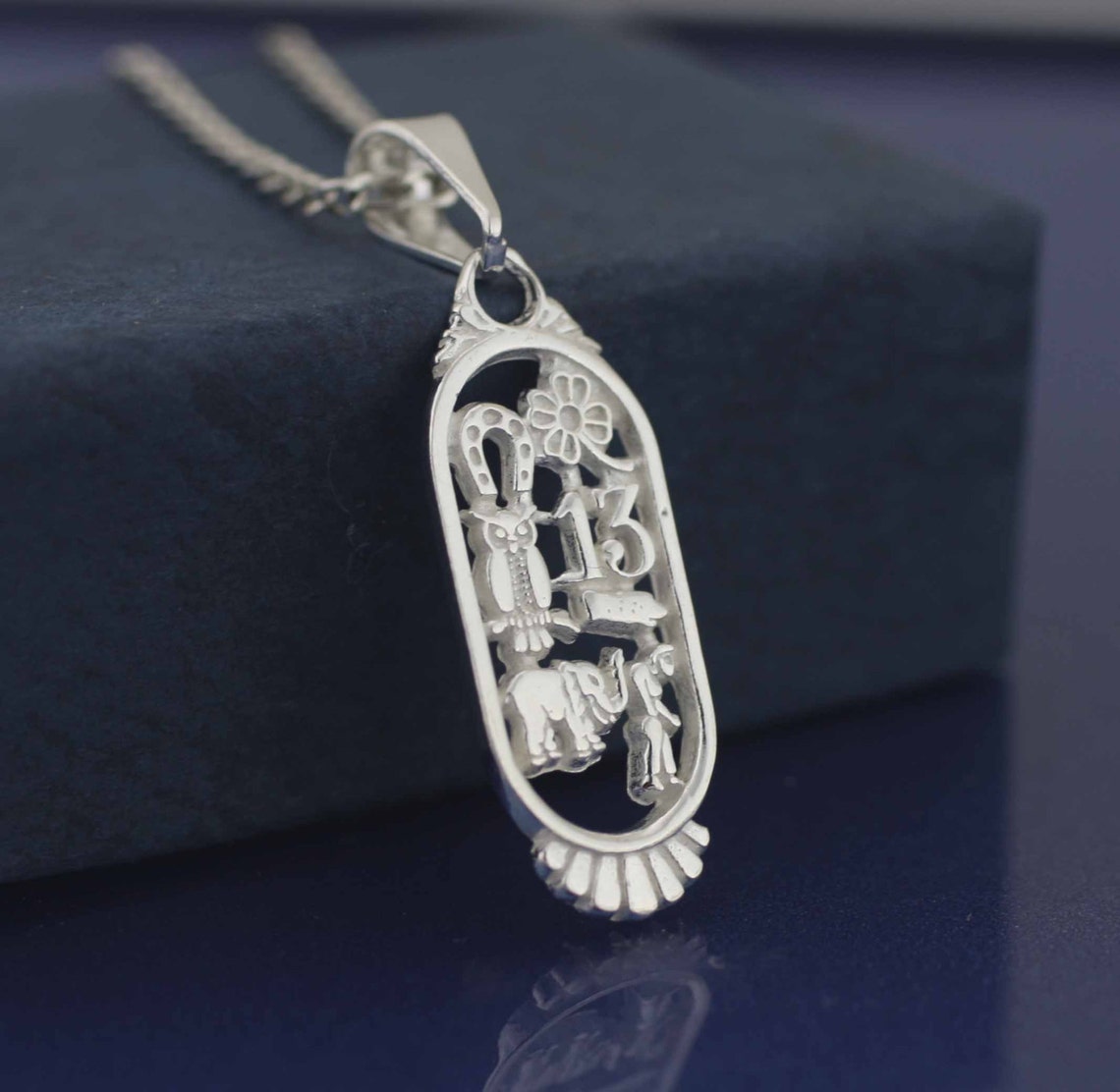 Sterling Silver Good Luck Necklace Silver Lucky Charms | Etsy