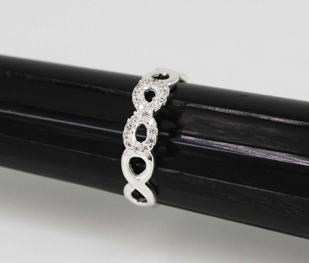 Sterling Silver Triple Infinity Ring, Sterling Silver Infinity Ring ...