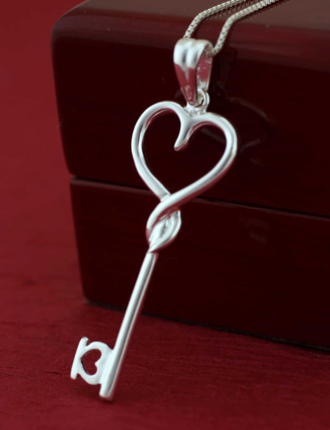Sterling Silver Key Necklaces, Large Sterling Silver Key Pendant ...