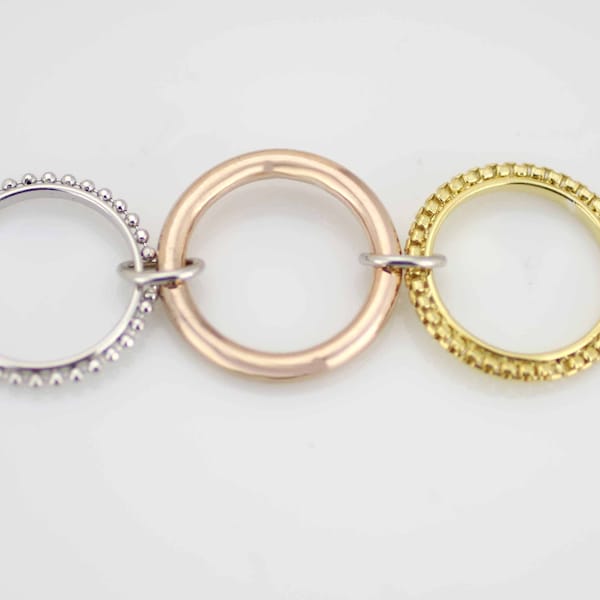 Tri Color Rings - Etsy