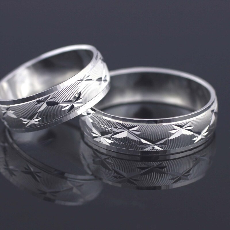 Silver Bands - Etsy