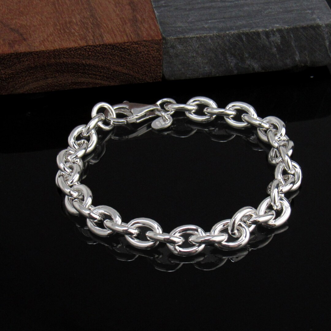 Sterling Silver Women Bracelet 925 Silver Hollow Chain Bracelet Sterling Silver Women Bracelet 925 Silver Hollow Chain Bracelet