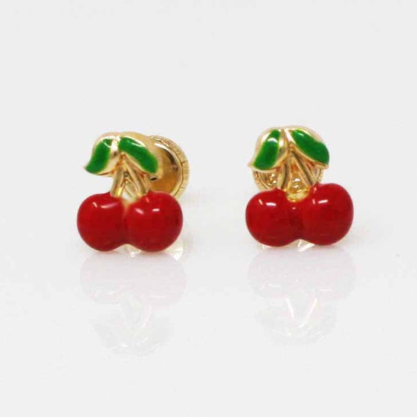 Cherry Earrings - Etsy