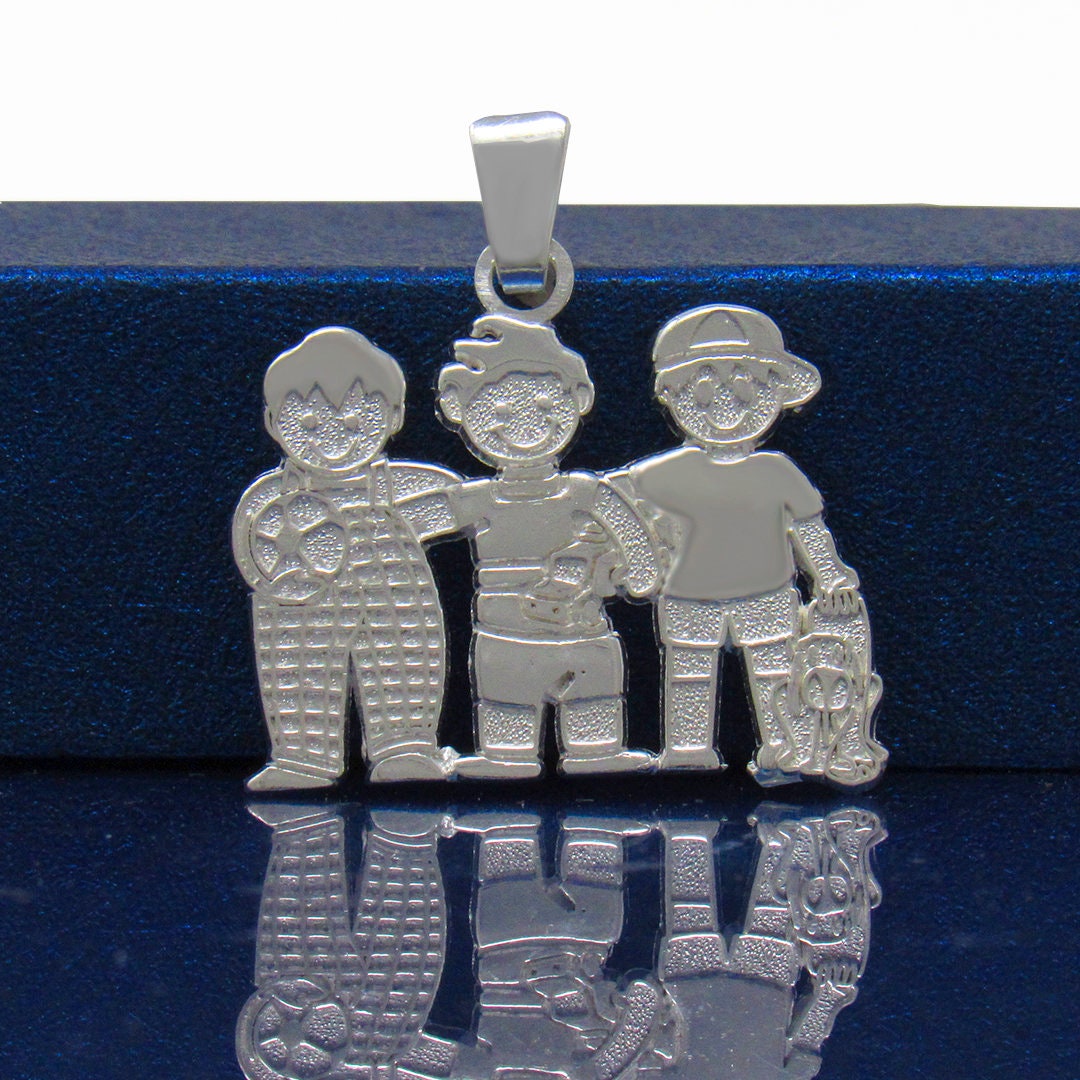 Sterling Silver Children Necklace Children Charms Necklace - Etsy
