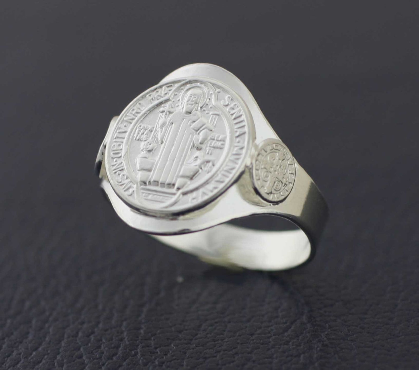 Sterling Silver Saint Benedict Ring, Sterling Silver 925 San Benito ...