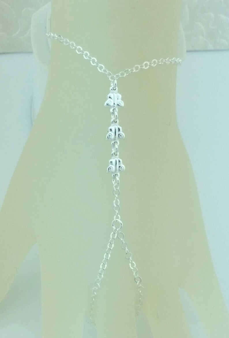 Hand Chain Sterling Silver Hand Chain Bracelet Silver | Etsy