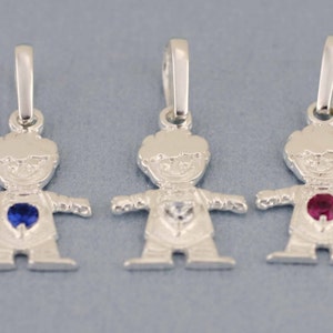 Sterling Silver Little Boy Necklace, Silver Boy Pendant, Boy Charm ...