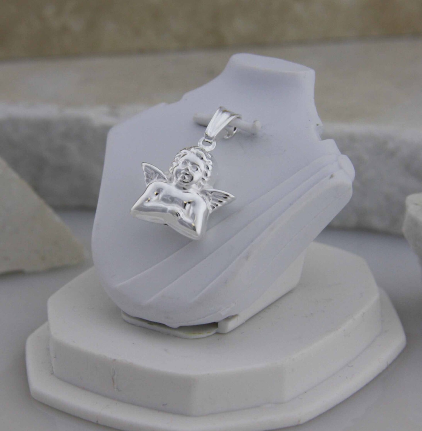 Sterling Silver Angel Necklace Raphael Angel Angel Pendent - Etsy