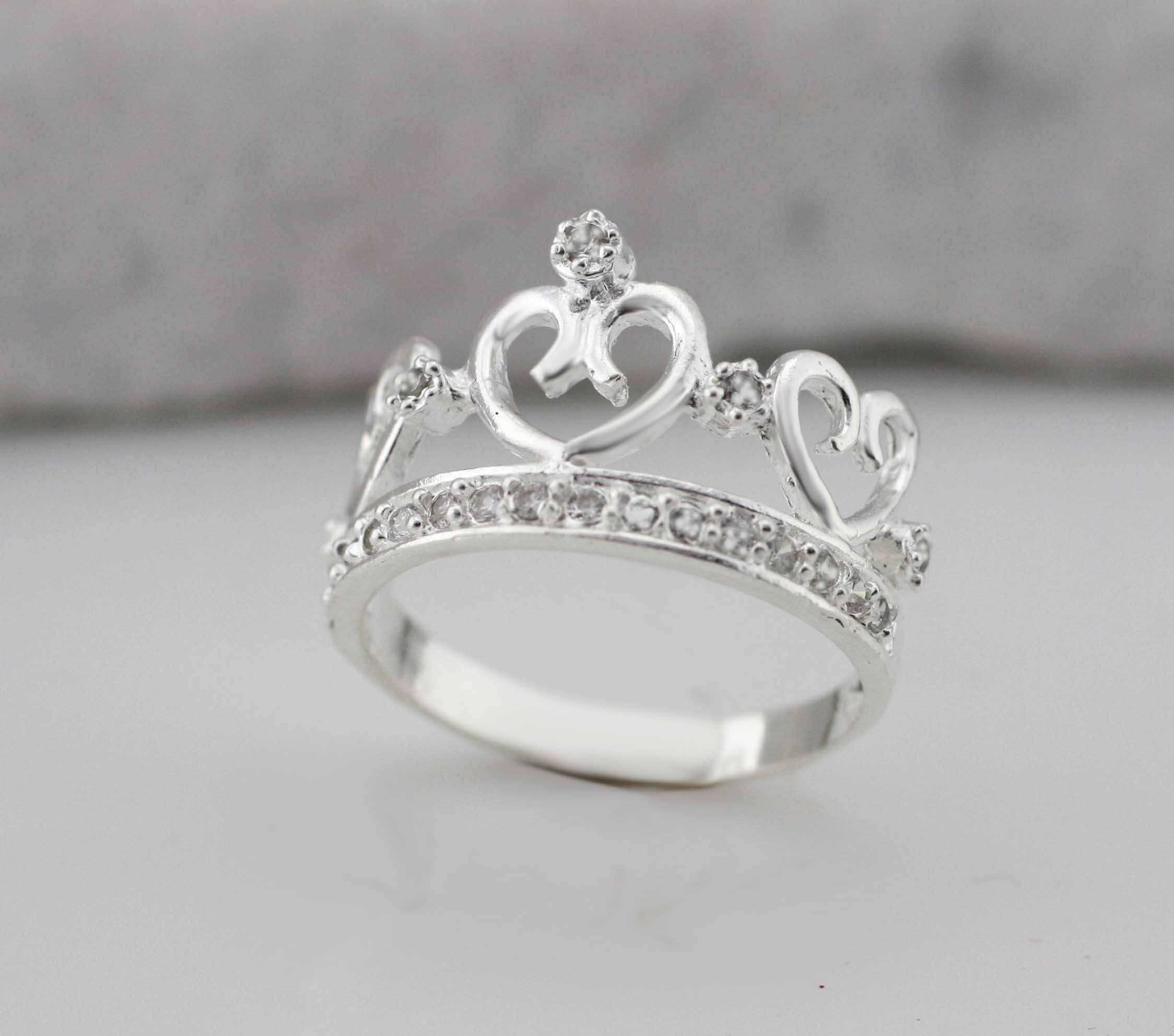 Sterling Silver Crown Ring Silver Crown Ring Sterling Silver - Etsy