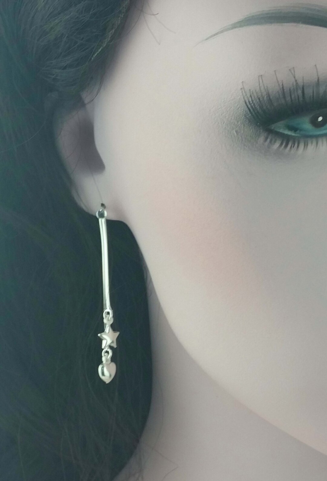 Sterling Silver Chain Earrings, Sterling Silver Double Chain Earrings ...