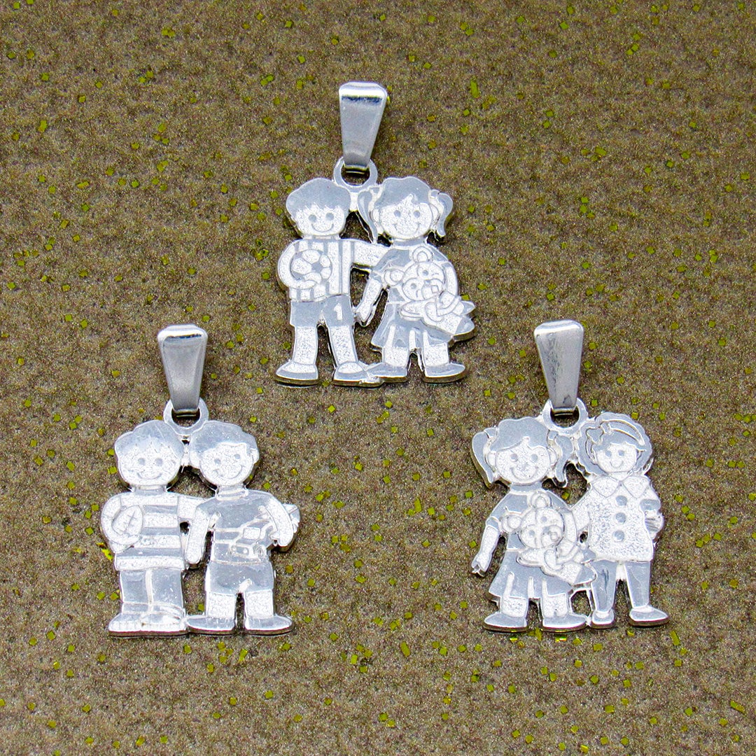 Sterling Silver Boys Necklace Children Charms Necklace Boy - Etsy