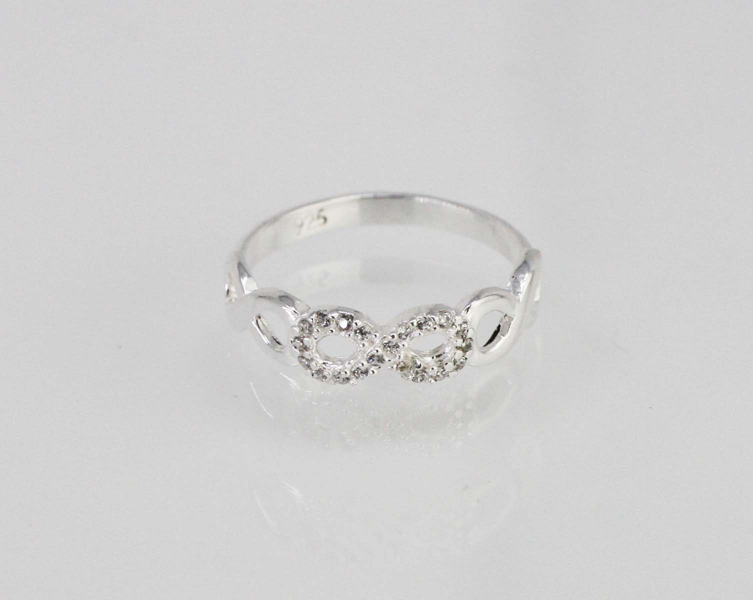 Sterling Silver Triple Infinity Ring Sterling Silver Infinity Etsy