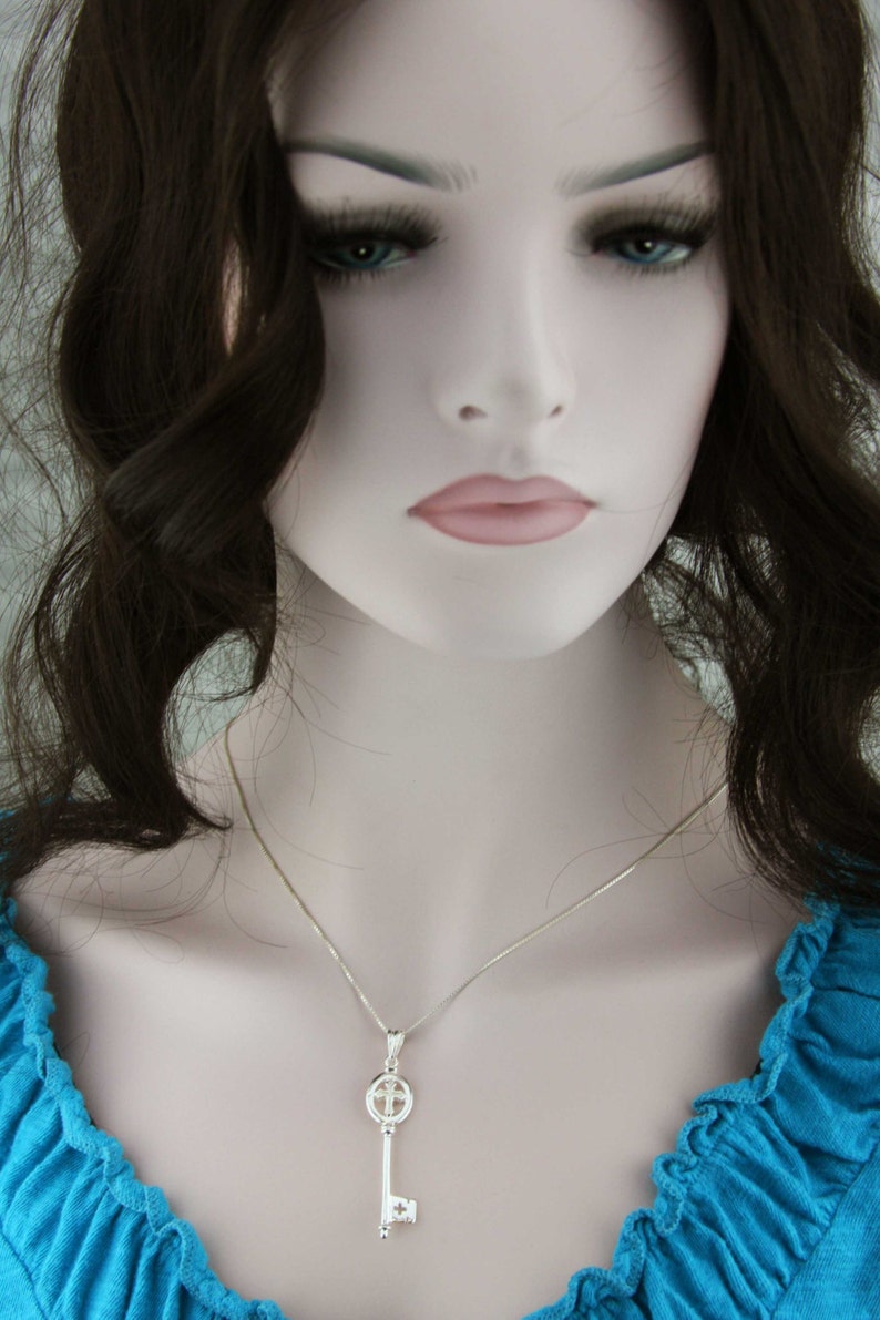 Sterling Silver Key Necklaces Large Sterling Silver Key - Etsy