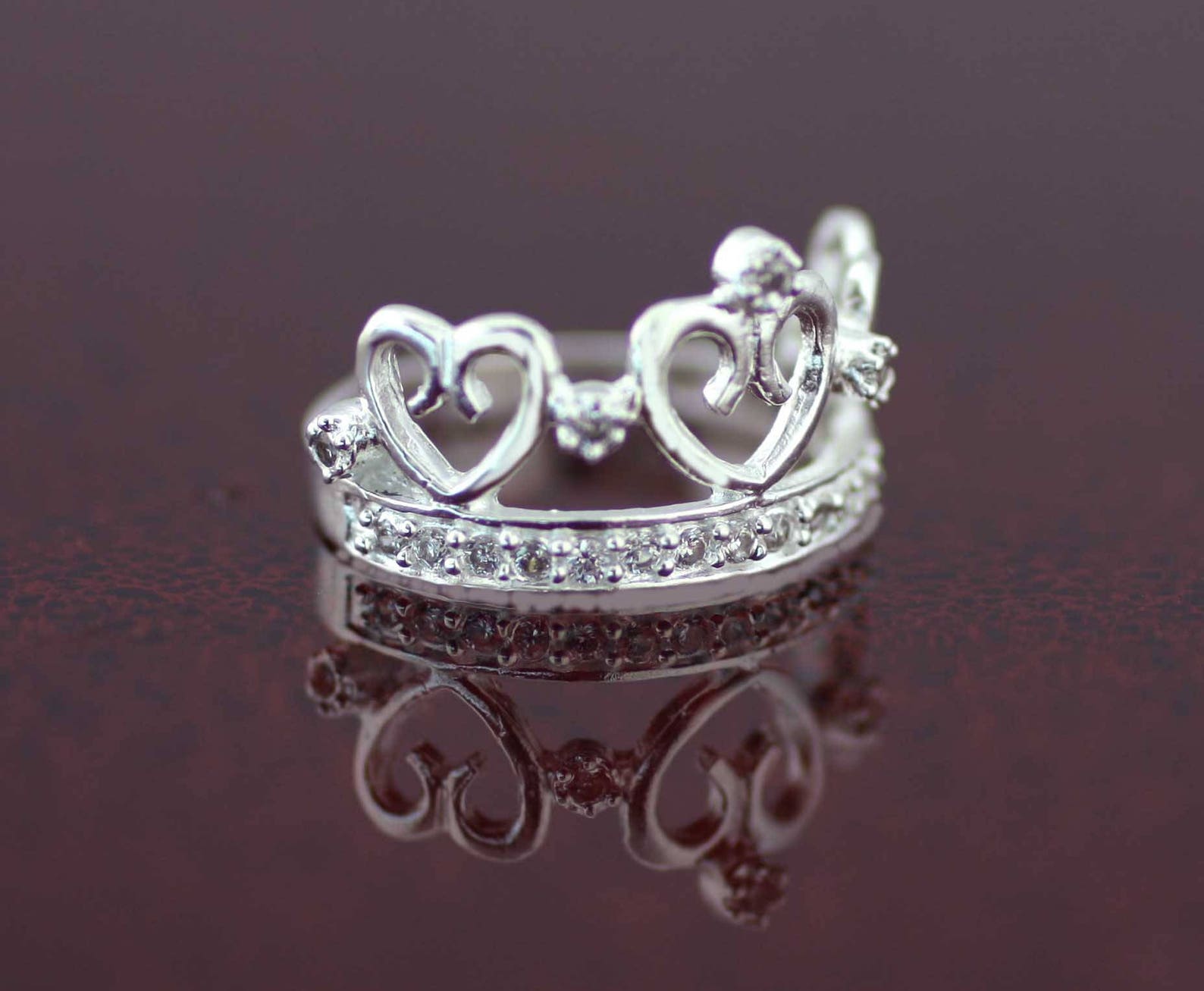 Sterling Silver Crown Ring Silver Crown Ring Sterling Silver - Etsy