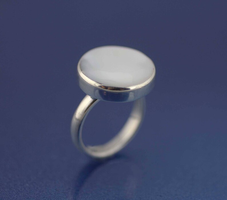 Onix Ring, Moonstone Ring, Natural Black Onix Ring, Round Black Onix ...