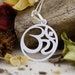 Sterling Silver Ohm Symbol Necklace, Silver Ohm Necklace, Ohm Necklace ...