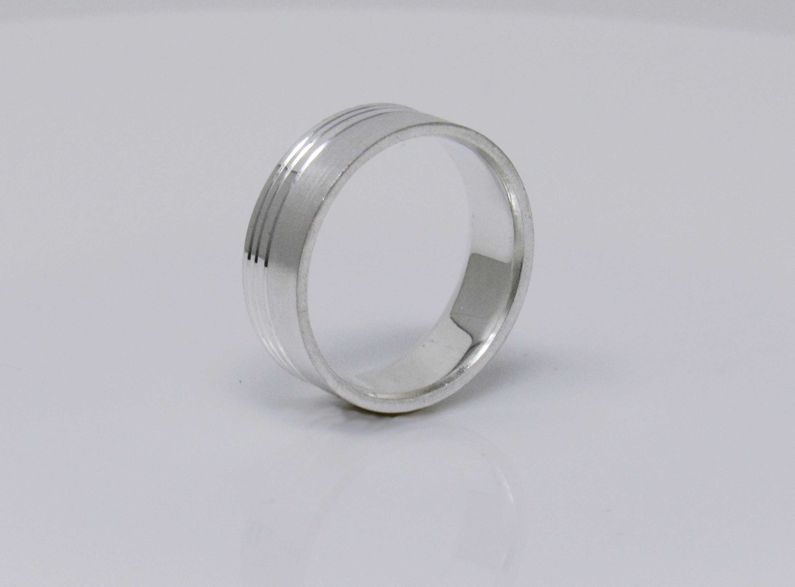 Silver Wedding Band Silver Wedding Ring 7MM Sterling Silver | Etsy