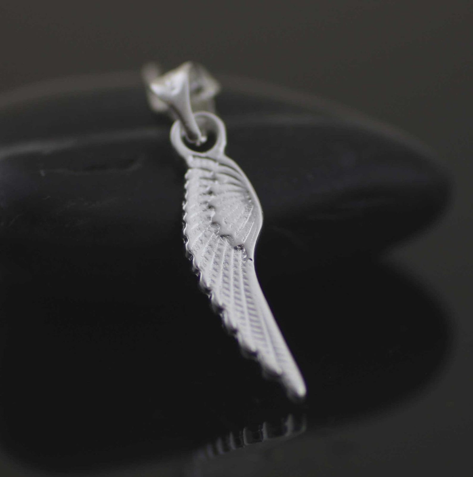Angel Wing Necklace, Sterling Silver Wing Necklace, Small Angel Wings ...