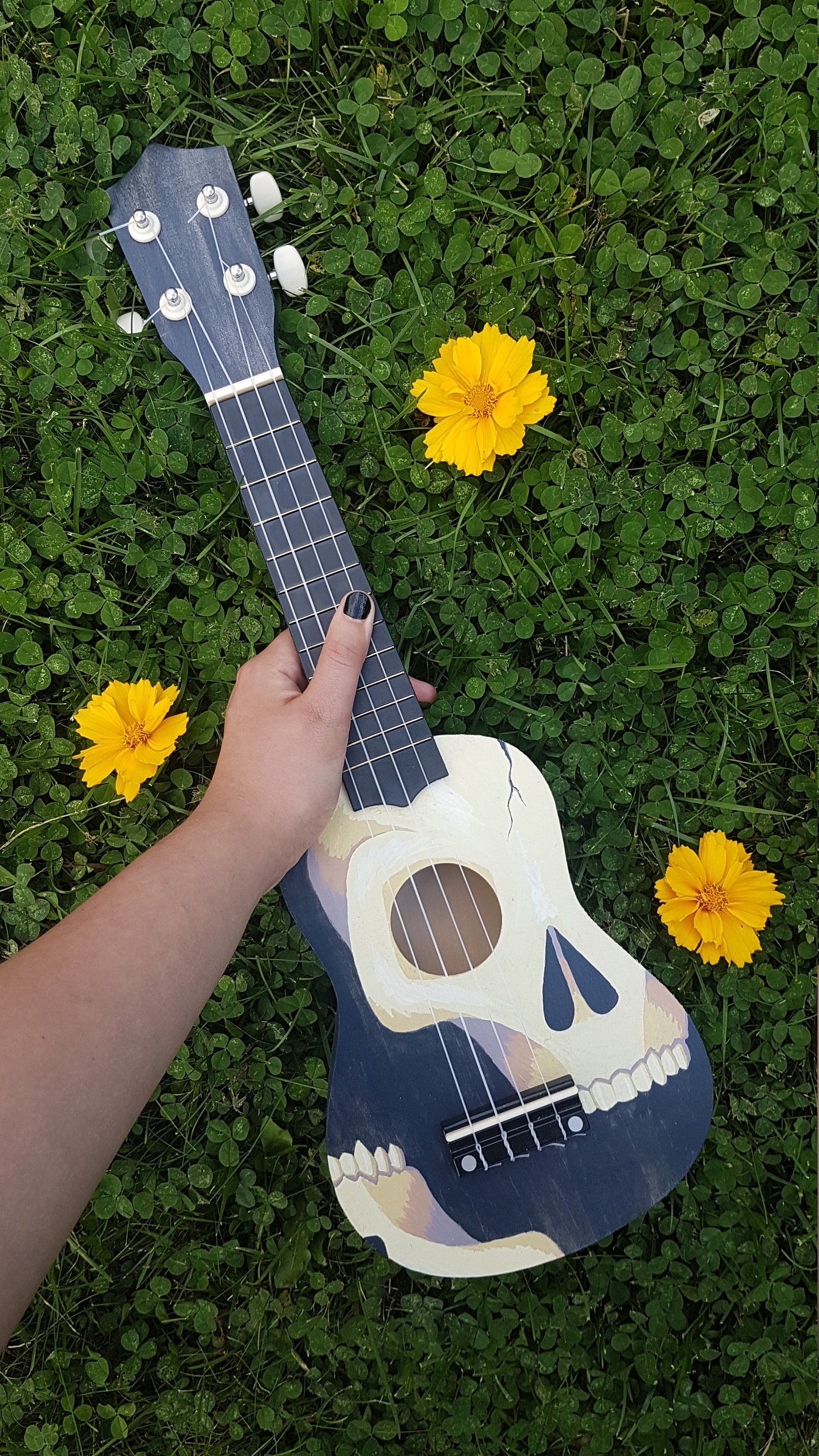 Handpainted Skull Ukulele - Etsy
