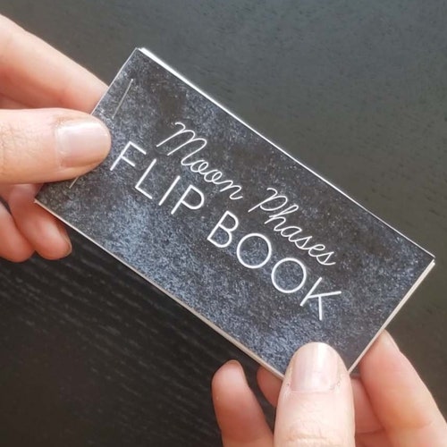 Moon Phases Flip Book - Etsy