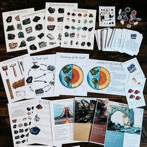 Rocks & Minerals Unit Study Physical Bundle - Etsy